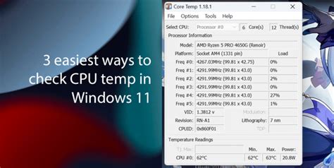3 Easiest Ways To Check CPU Temp In Windows 11