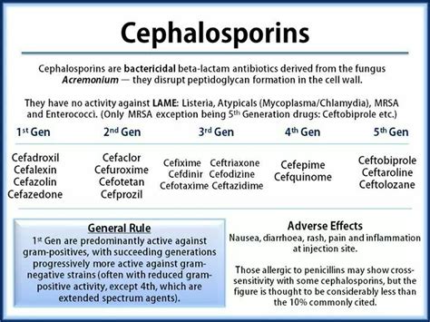 Cephalosporins Are Beneficial To The Body And Can Be Used In Many Ways