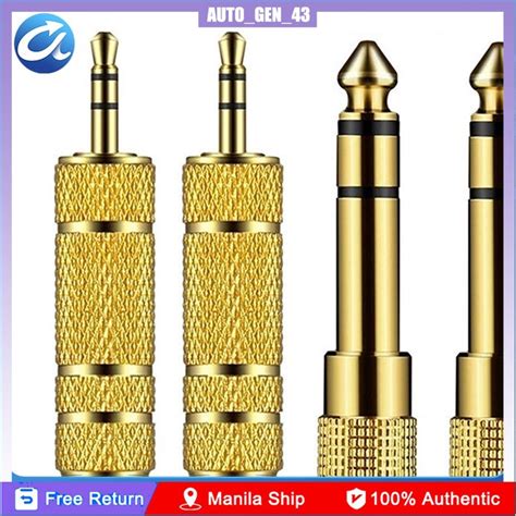 Microphone Converter Female Connector Headphone Amplifier Mm Male To Mm Av Audio Adapter