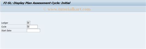 GA N SAP Tcode Display FI SL Planned Assessment