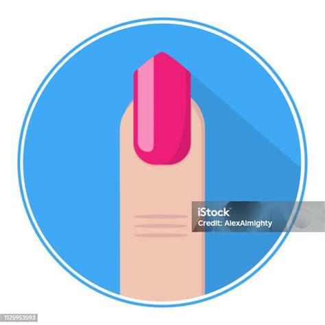 아이콘을 손톱 핑크 손톱 벡터입니다 네일 플랫 로고입니다 개념에 대한 스톡 벡터 아트 및 기타 이미지 개념 로고 매니큐어 미용술 Istock