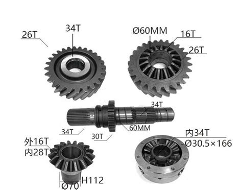 Differential Side Pinion Gear Heavy Truck Parts Differential Shaft China For Iisuzu And For Hino