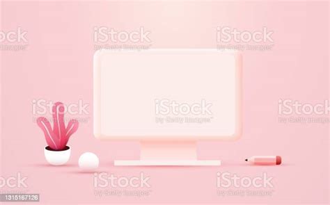 직장 개념 사무실 테이블입니다 공동 작업을 위한 디자인 데스크톱 컴퓨터입니다 가정의 방에 대한 스톡 벡터 아트 및 기타 이미지 가정의 방 개념 공란 Istock