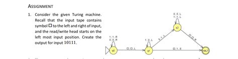 [solved] Assignment Consider The Given Turing Machine Reca