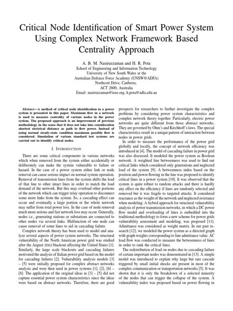 Critical Nodes Pdf Graph Theory Theoretical Computer Science