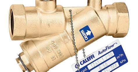 Autoflow Automatic Flow Rate Regulator With High Performance Polymer Cartridge Caleffi S P A