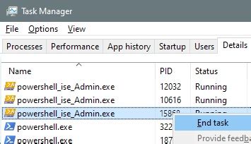 Something To Scroll Through Add PID To Powershell Window To Quickly Fix Lock Ups