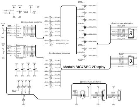 Modulo BIG7SEG 2Display Modulo Para Control De Displays 7 Segmentos 1 8 Pulgadas Anodo Y