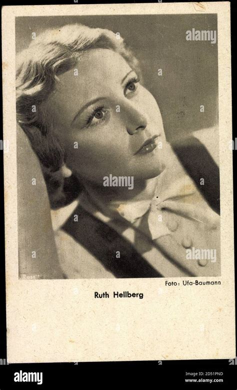 Schauspielerin Ruth Hellberg Ross Verlag Ufa Usage Worldwide Stock