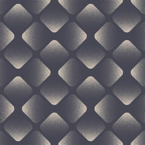 Premium Vector Rounded Rhombus Grid Seamless Pattern Trend Vector Aesthetic Abstract Background