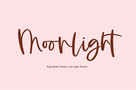 Moonlight A Handwritten Script Font