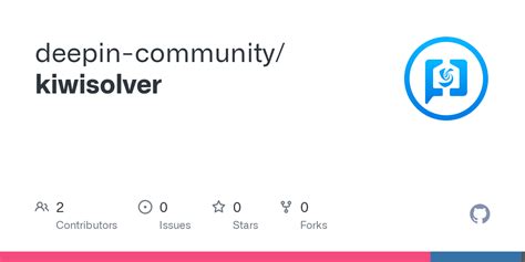 Github Deepin Communitykiwisolver
