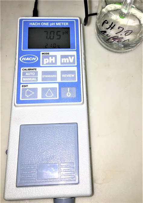 Used Hach One 43800 00 Portable Ph Meter With New Electrode For Sale