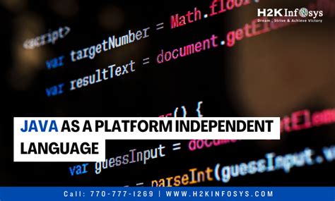 Java As A Platform Independent Language H2k Infosys Blog
