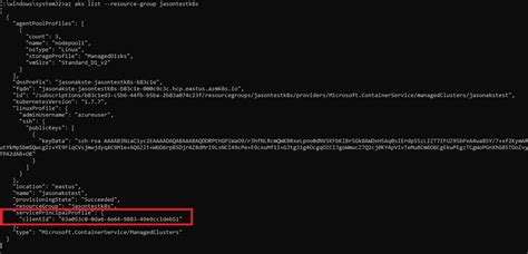 새로 작성된 Aks 클러스터에 지정된 서비스 주체를 찾는 방법은 무엇입니까 Aks 클러스터를 만들었습니다 Az Aks It How