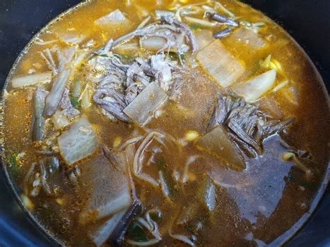 🥘🍳 이열치열이네요 이 더위에 땀 뻘뻘 흘리며 육개장 먹었는데 좋아요 꿀팁 캐시피드