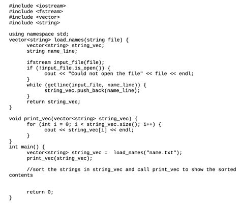 Solved Option Easier The Strings Are Provided In An Chegg Com