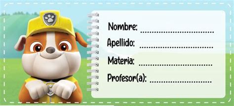 🚀 Etiquetas Escolares De Paw Patrol ️ 【2025