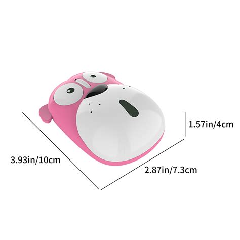 Rechargeable Mouse Cute Puppy Mouse Mute Button 200 Days Long Standby 2