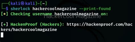Complete Guide To Sherlock Tool Hackercool Magazine
