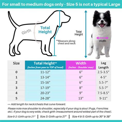 Mini Aussie Size Chart