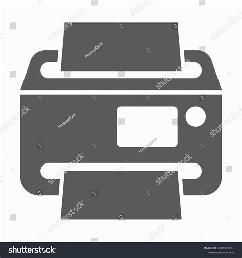 프린터 아이콘 팩스 벡터 스캐너 일러스트레이션 스톡 벡터로열티 프리 2205972281 Shutterstock