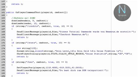 Deutsch Samp Pawn Scripting Tutorial 16 Einfachen Stats Befehl