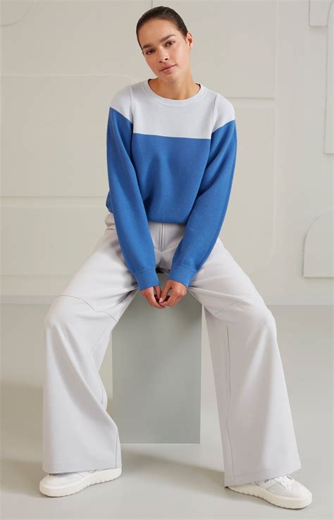 Sweater With Crewneck Long Sleeves And Stich Details