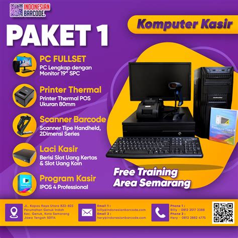 Paket Paket Komputer Kasir Indonesian Barcode