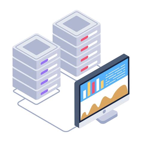 An Online Business Data Isometric Icon 6608995 Vector Art At Vecteezy