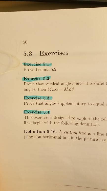 Solved 56 Exercises 53 Exercise 51 Prove Lemma 52