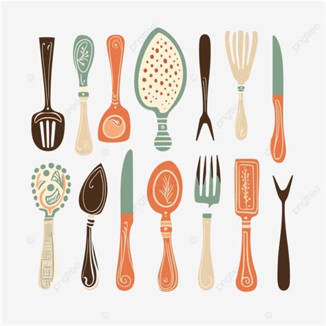 칼 붙이 클립 아트 음식 인쇄 벡터 숟가락 포크 인쇄 만화 주방용 칼 Png 일러스트 및 벡터 에 대한 무료 다운로드 Pngtree