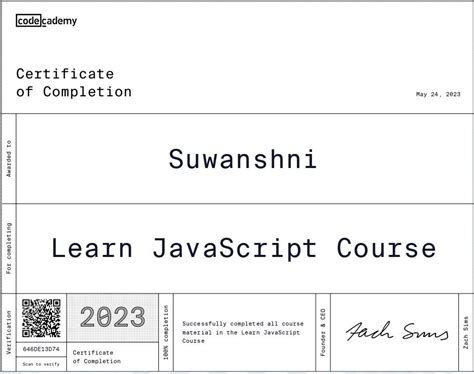 Suwanshni On Linkedin Codecademy Js Javascript Webdevelopment Generationindia Vinsys