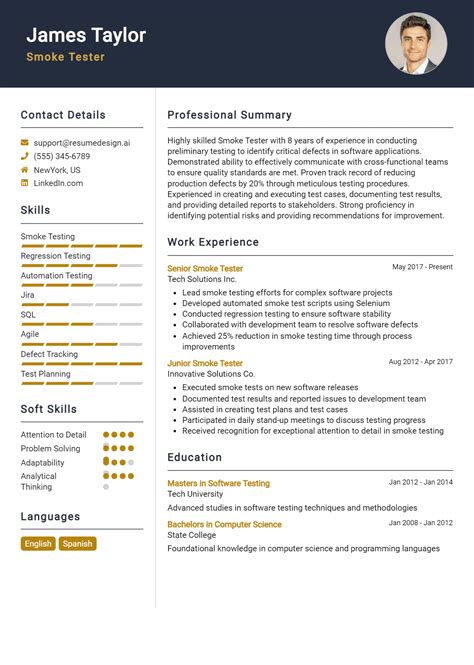 24 Functional Tester Resume Examples And Templates For 2025 Downloadable Resumedesign Ai