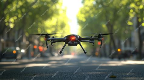 Autonomous Aidriven Police Drones Monitoring Hightraffic Areas For Safety Drones Patrolling