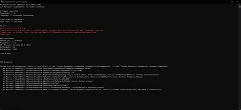 Pwsh 720 Only Working With Psreadline 220 Beta3 Not Beta 4 · Issue 3066 · Powershell