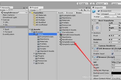 Unity内部打开web网页 《embedded Browser》插件的使用！embedded Browser设置页面尺寸 Csdn博客