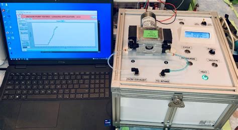 Testbed And LabVIEW Application Conducting A Vacuum Tightness Test