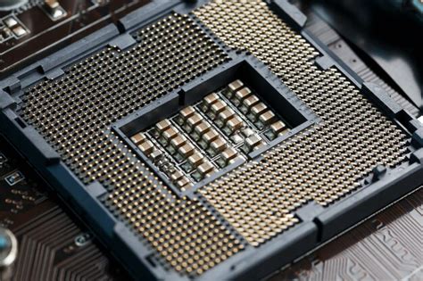Premium Photo Macro Cpu Socket Cpu Socket