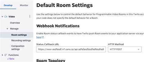 Video Can A Default Statuscallback Be Set For Twilio Subaccounts Via Api Stack Overflow