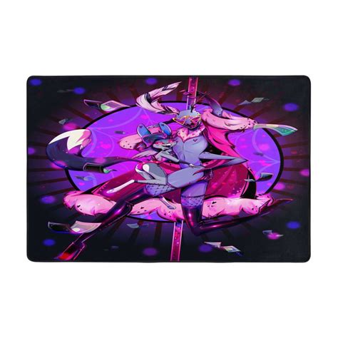 Hazbin Hotel Helluva Boss Large Rug Anime Flannel Door Mat Bathroom Rugs Kitchen Rugs Velvet