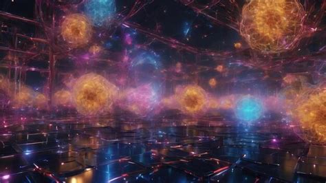 Premium Ai Image Futuristic Of Circular Flow Of Particles Digital Cyberspace Network