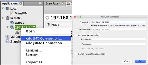 How To Collect Performance Data With Visualvm And Jmx Contrast Security Support Portal