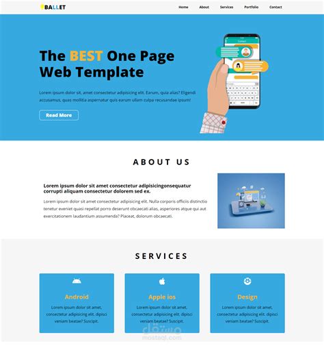 Responsive Landing Page مستقل