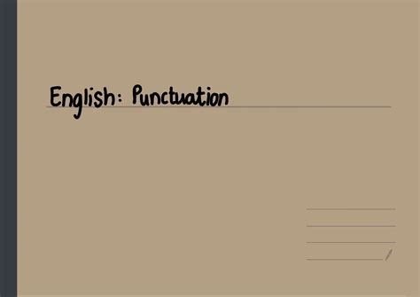 Punctuation Mind Map Summary English Home Language Stuvia Us