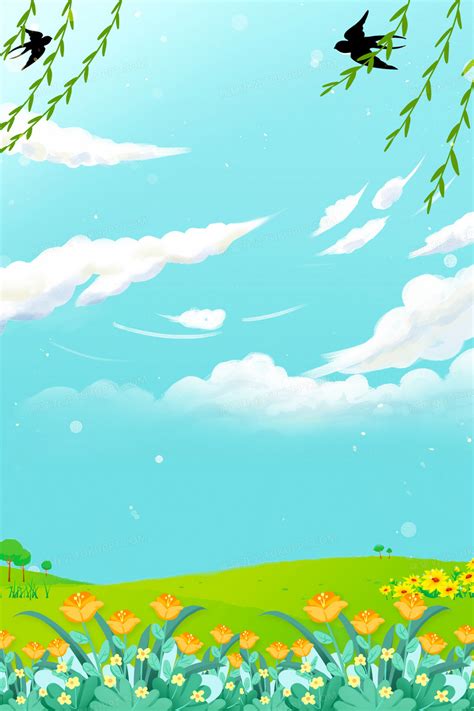 小清新春天花朵背景图片背景图片素材免费下载 熊猫办公