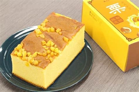 実食文明堂栗カステラ甘露煮を散りばめた風味豊かな味わい栗の食感がアクセント秋限定 えん食べ