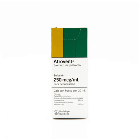 Compra Atrovent 25o Mcg 20 Ml Sol Neb Boehringer Ingelheim Promeco Hidrocortisona