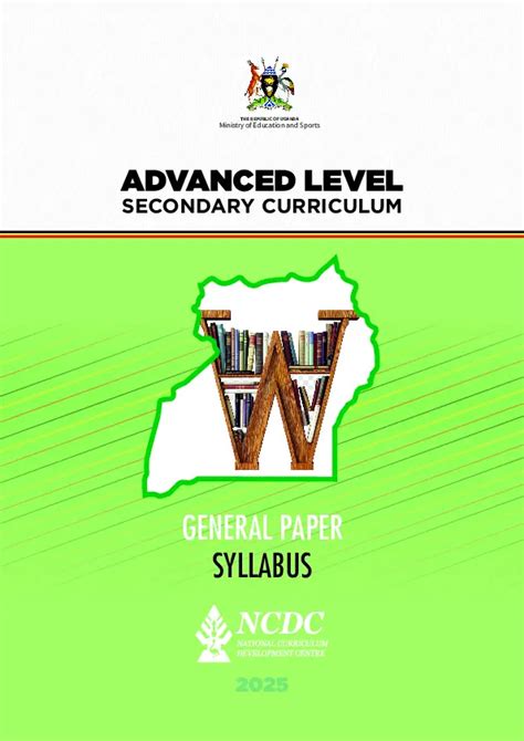 Subsidiary Mathematics Sub Math Syllabus New A Level Curruculum By Ncdc 2025 Free Pdf