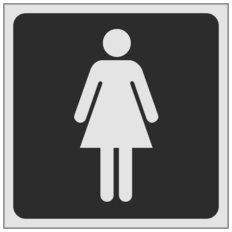 Male And Female Toilet Restroom Sign Logo Black Background 58 Off